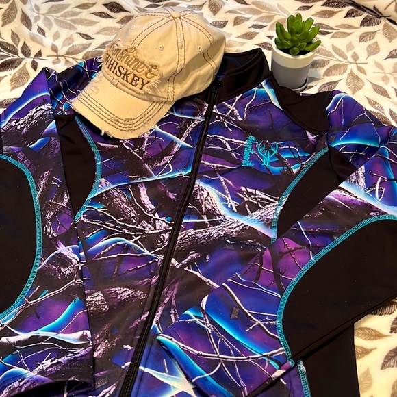 Huntworth | Jackets & Coats | Womens Huntworth Pur Turq Camo Jacket ...